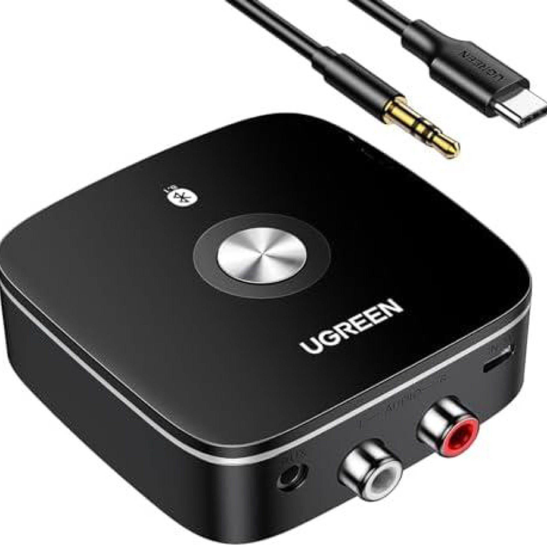 UGRRN Bluetooth Receiver Adapter for Home Stereo,Dual Link APTX HD/APTX ...